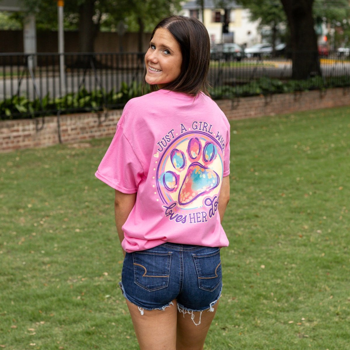 Just a Girl Loves Dog | Itsa Girl Thing | Short Sleeve Cotton T-Shirt