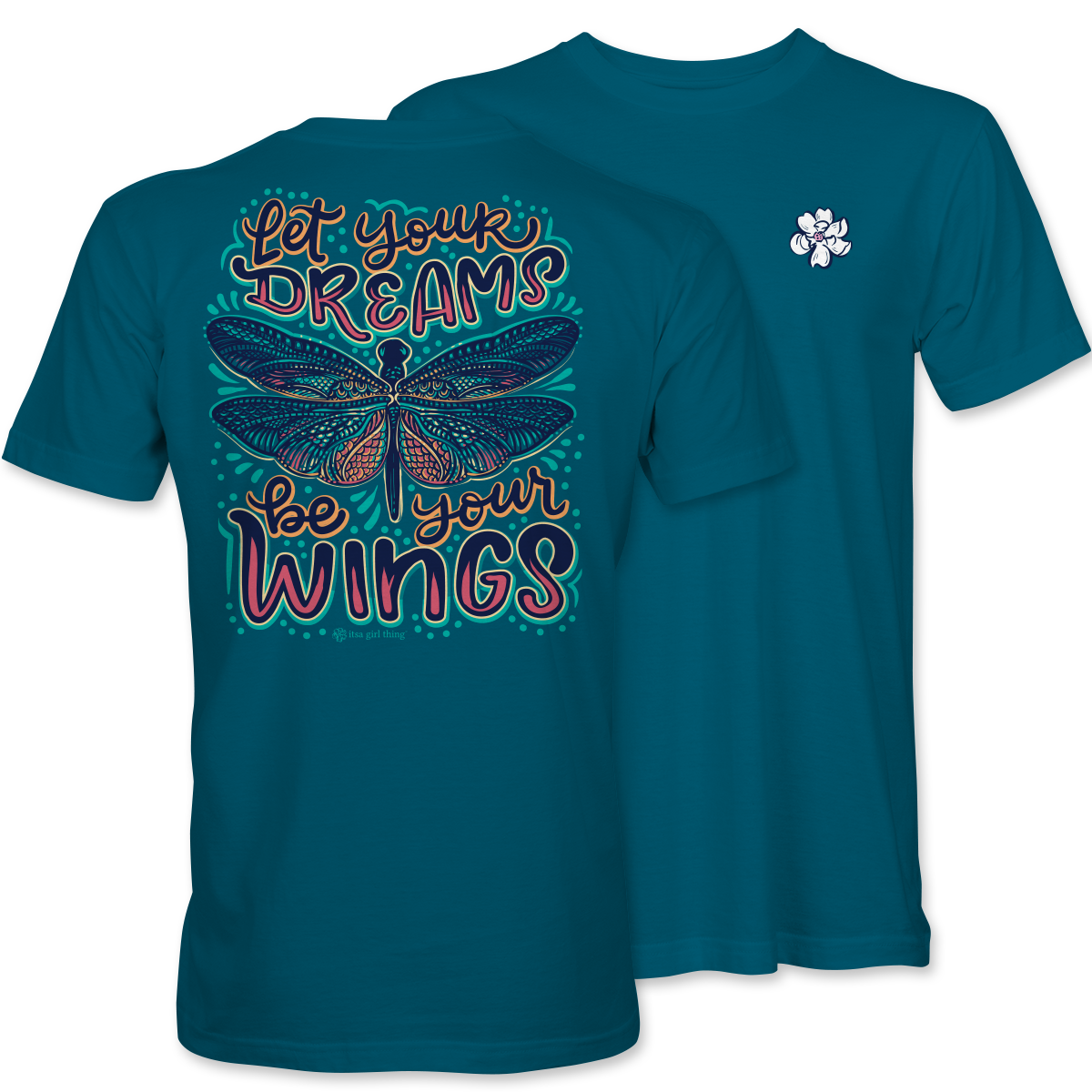 Dragonfly | Itsa Girl Thing | Short Sleeve Cotton T-Shirt