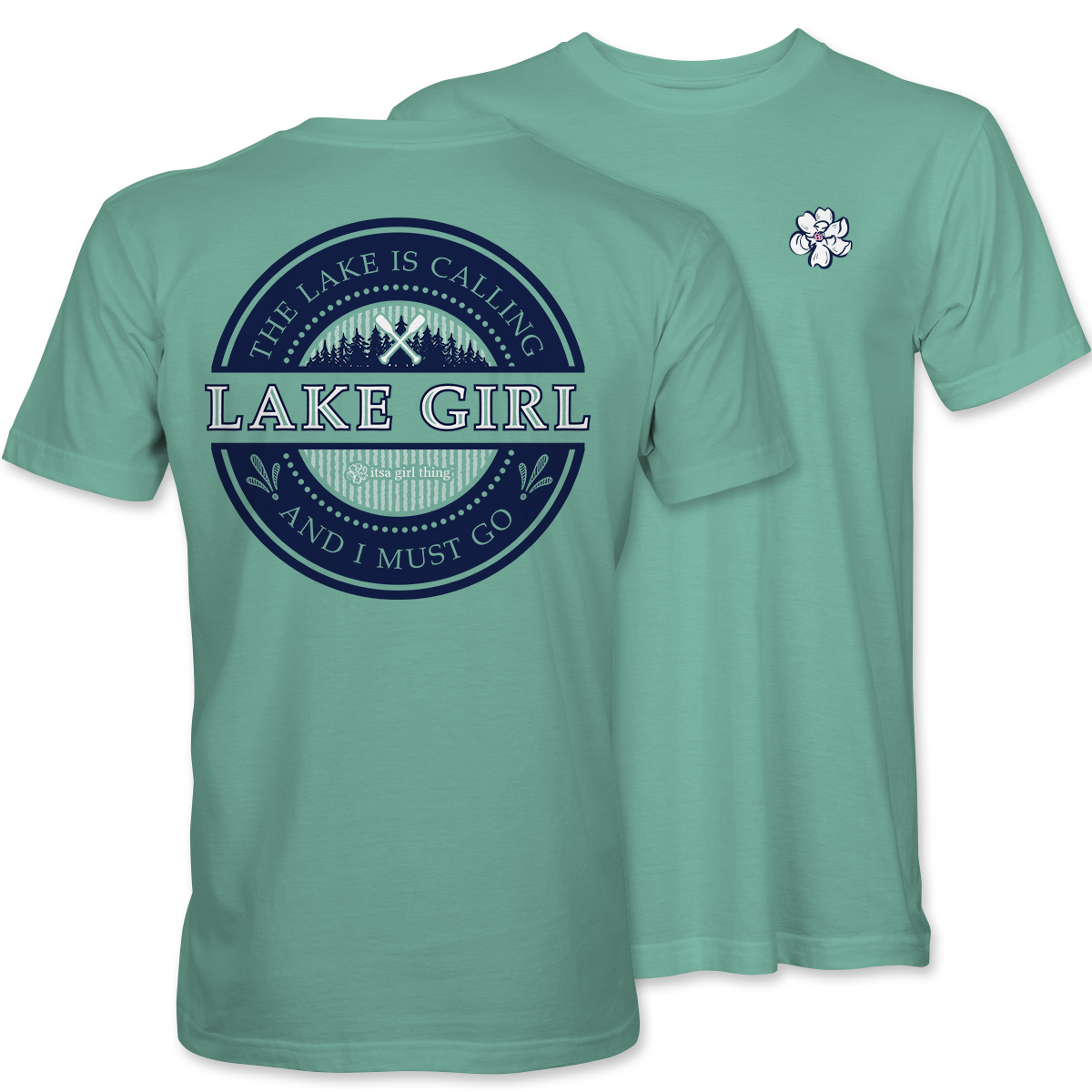 Lake Girl | Itsa Girl Thing | Short Sleeve Cotton T-Shirt